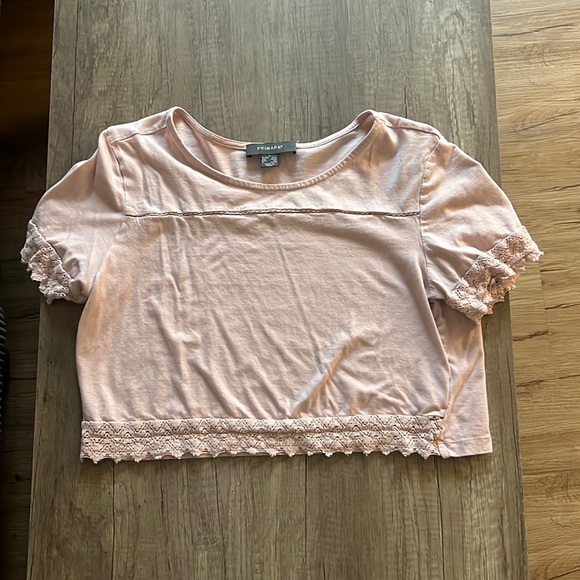 Primark | Tops | Primark Size Small 4 Light Pink Loose Crop Top | Poshmark